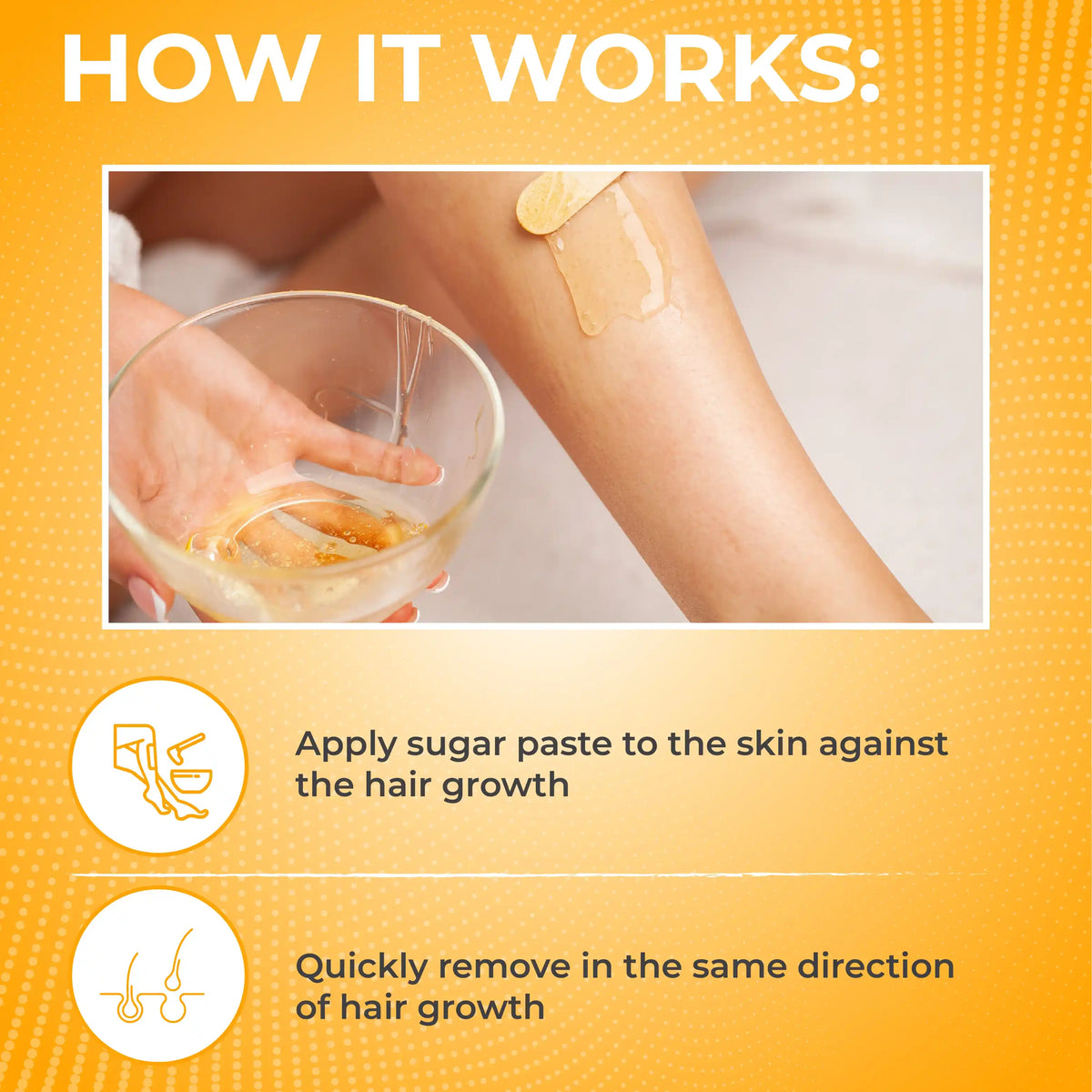 Cold Sugar Wax Hair Removal Honey 250g – Jadole Naturals